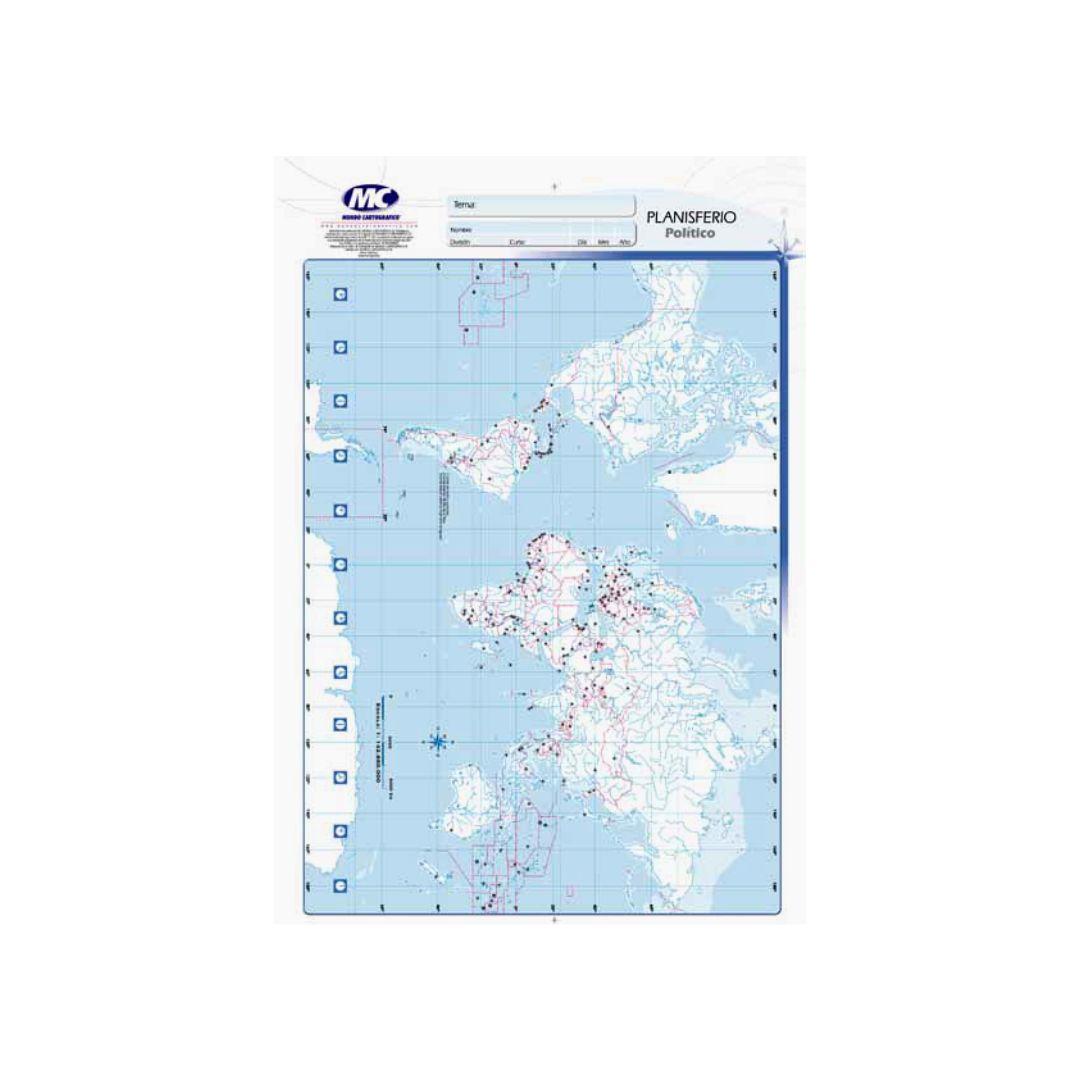 Distribuidora ORFEI - Catálogo | MAPA M.C.N*5 POLITICO PLANISFERIO SOB*20